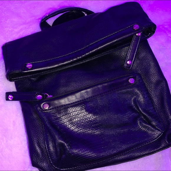 Topshop | Bags | Topshop Faux Leather Foldover Backpack | Poshmark
